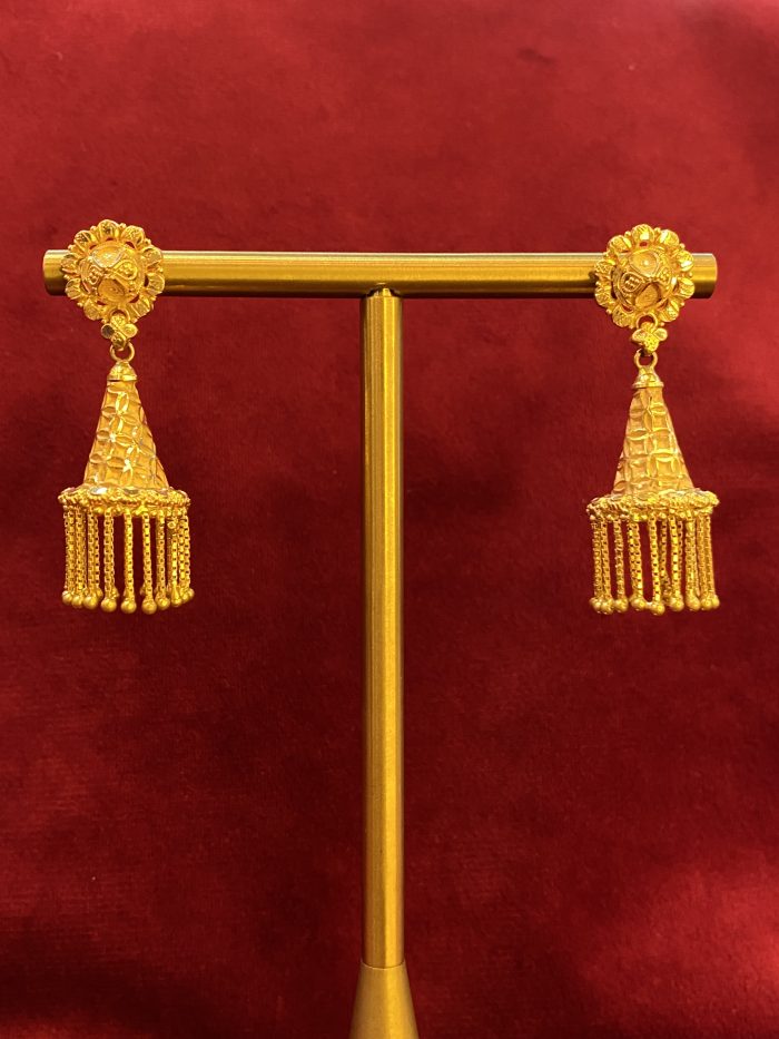 Gold Pinjada Jhumka