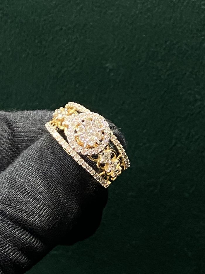 Diamond Pressure Setting Ring